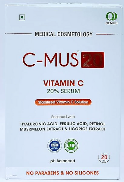 C-MUS Vitamin C Serum with Ferrulic Acid, Hyaluronic Acid – Adraneda ...